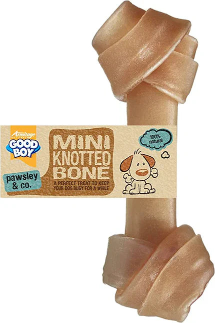 Good Boy Mini Knotted Bone 100mm (4") – Paw Pet